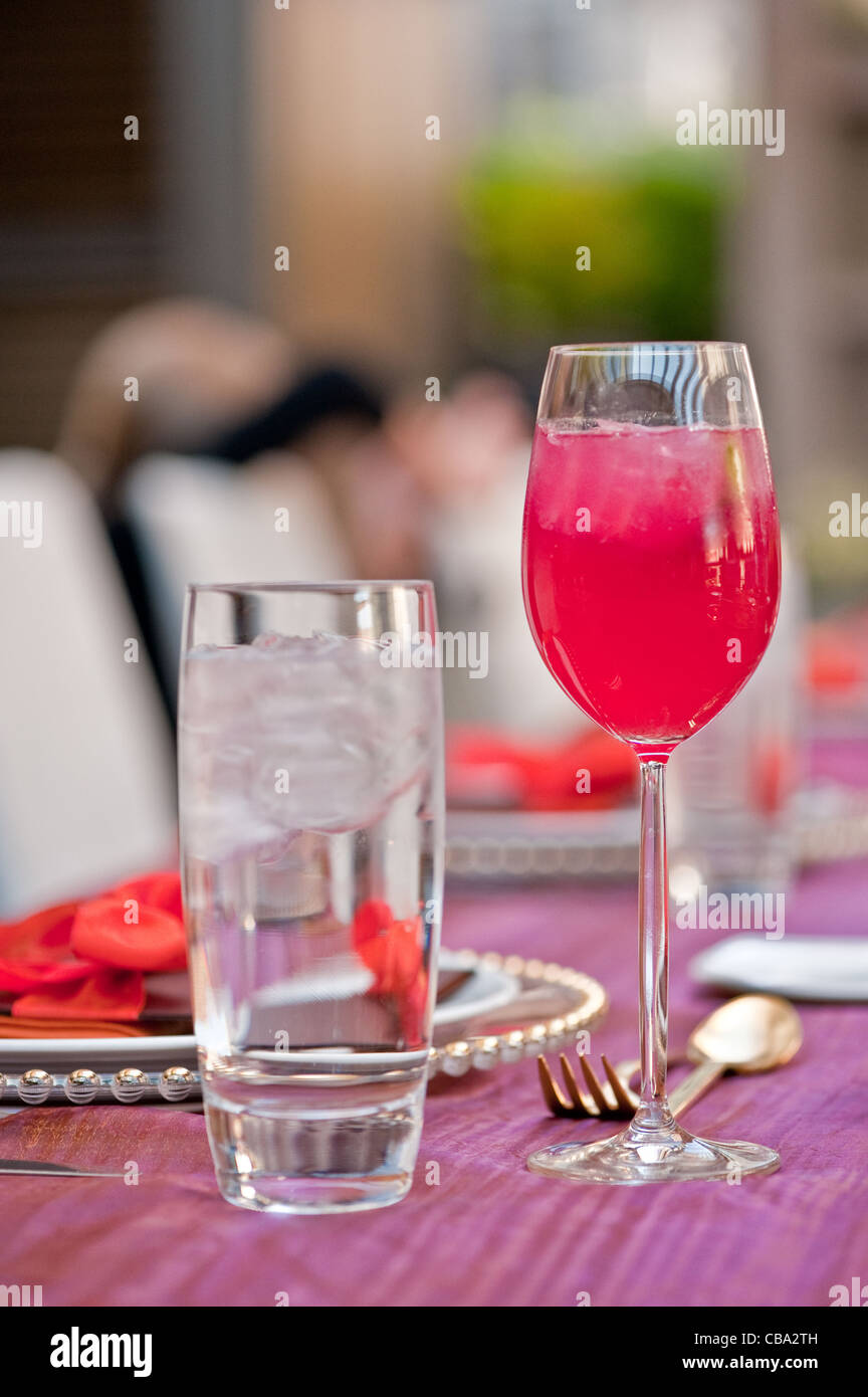 Two glasses of cold drinks Stock Photo - Alamy