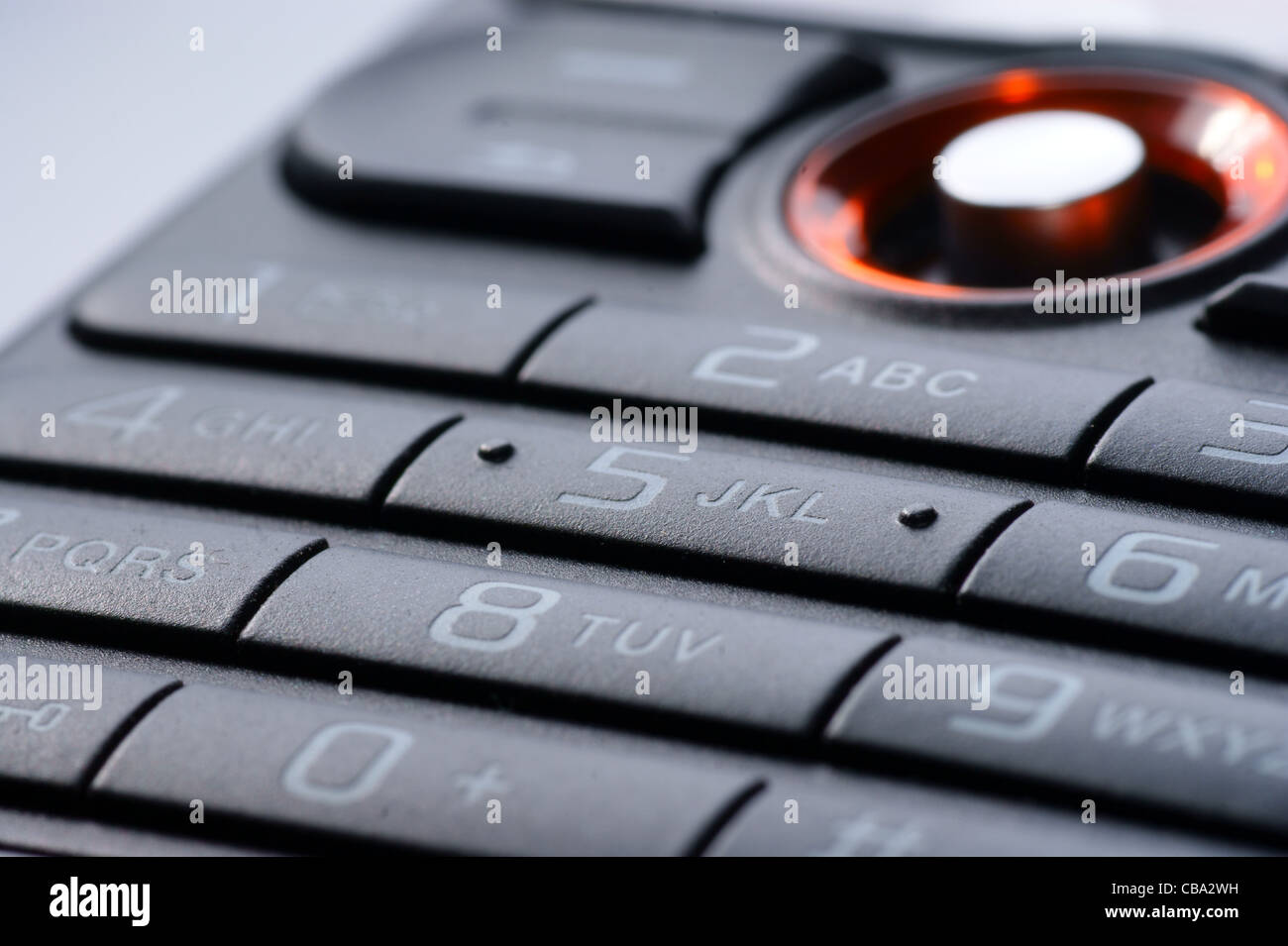 Mobile phone keypad, joystick close up / macro Stock Photo - Alamy