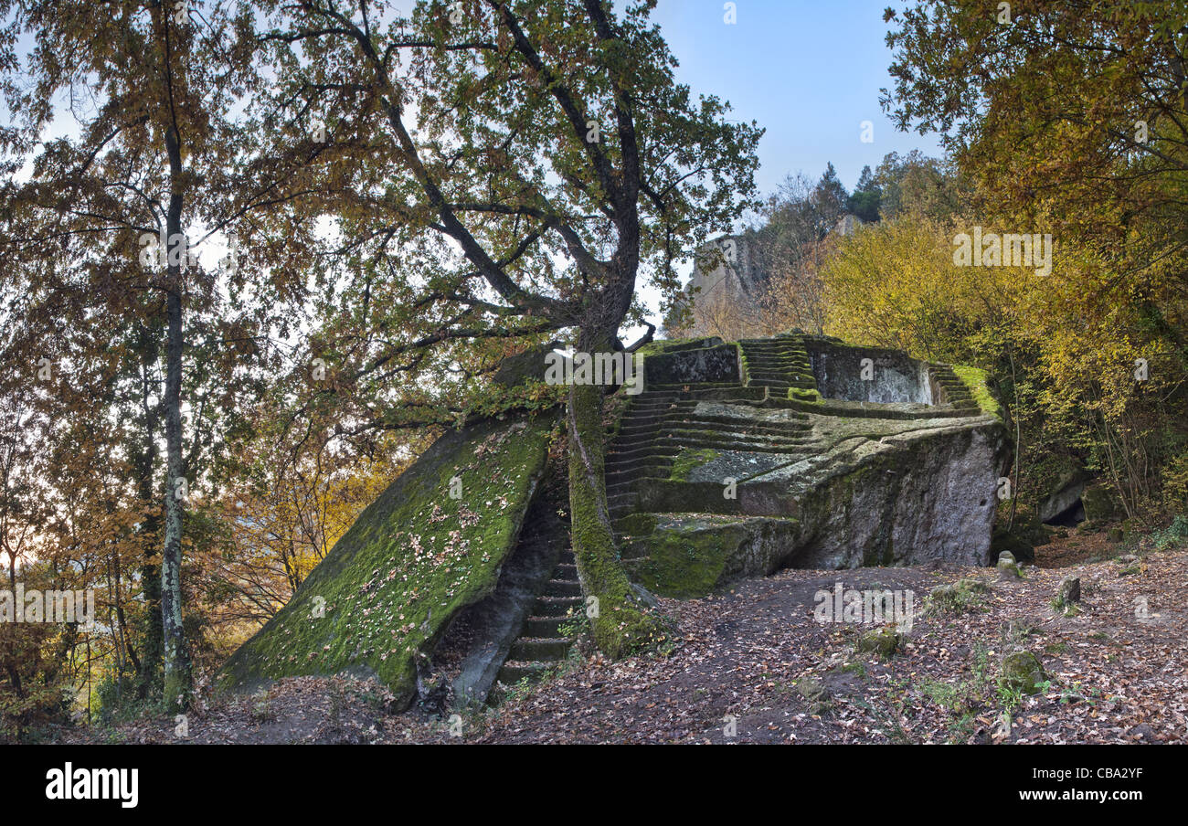 Place of worship of the ancient Etruscans. This monument called ...
