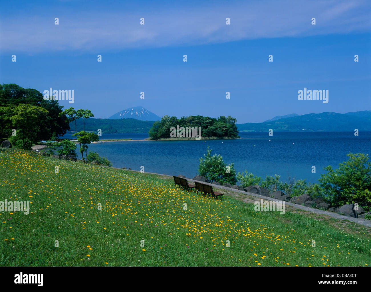 Lake Toya and Mount Yotei, Toyako, Hokkaido, Japan Stock Photo - Alamy