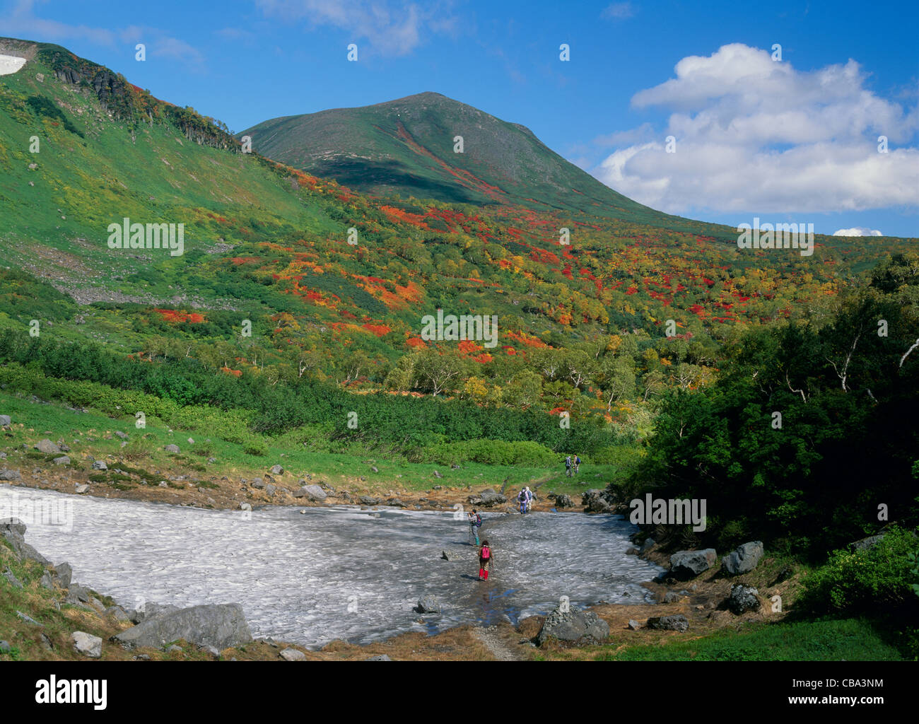 Autumn Leaves of Daisetsu Highland and Mount Midoridake, Kamikawa ...