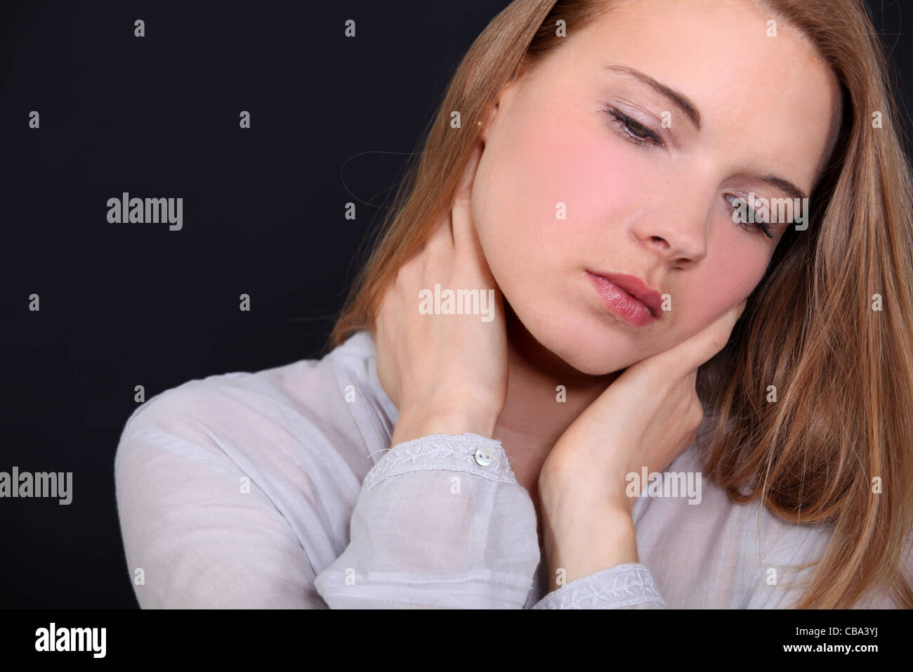 woman looking sad Stock Photo - Alamy