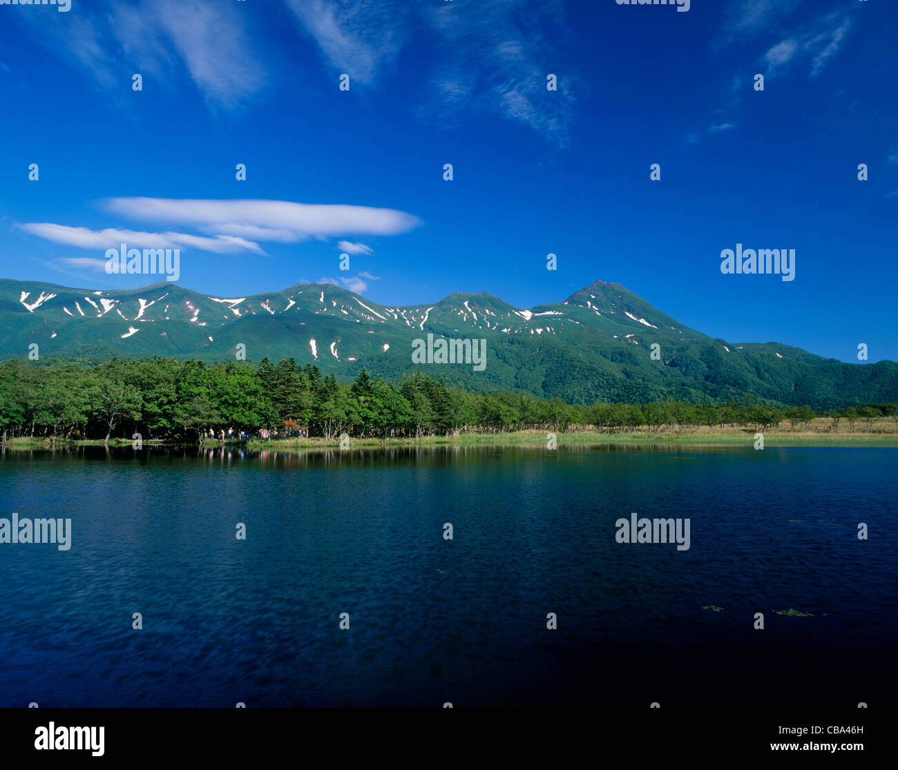 First Lake of Shiretoko Five Lakes and Shiretoko Mountains, Shari ...