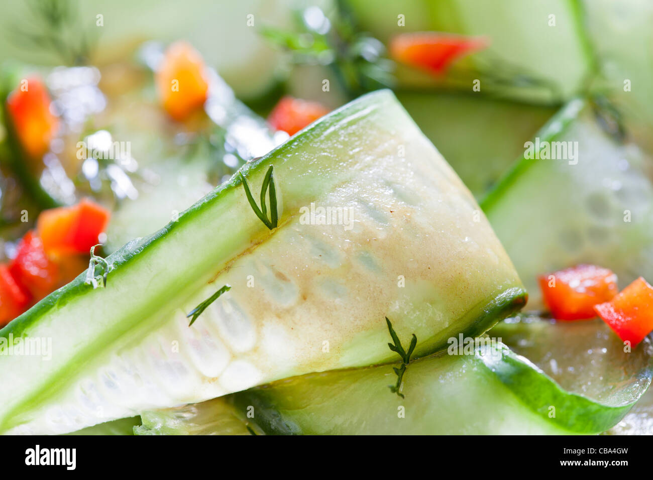 Cucumber pepper salad extreme hi-res stock photography and images - Alamy