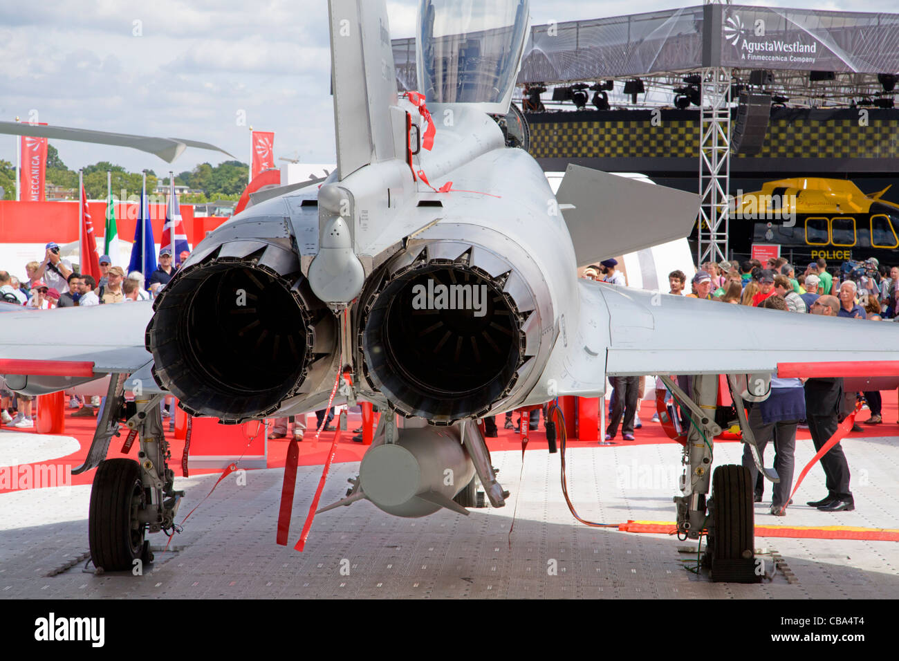 BAE Typhoon on display at Farnborough International Airshow, July 2010 ...