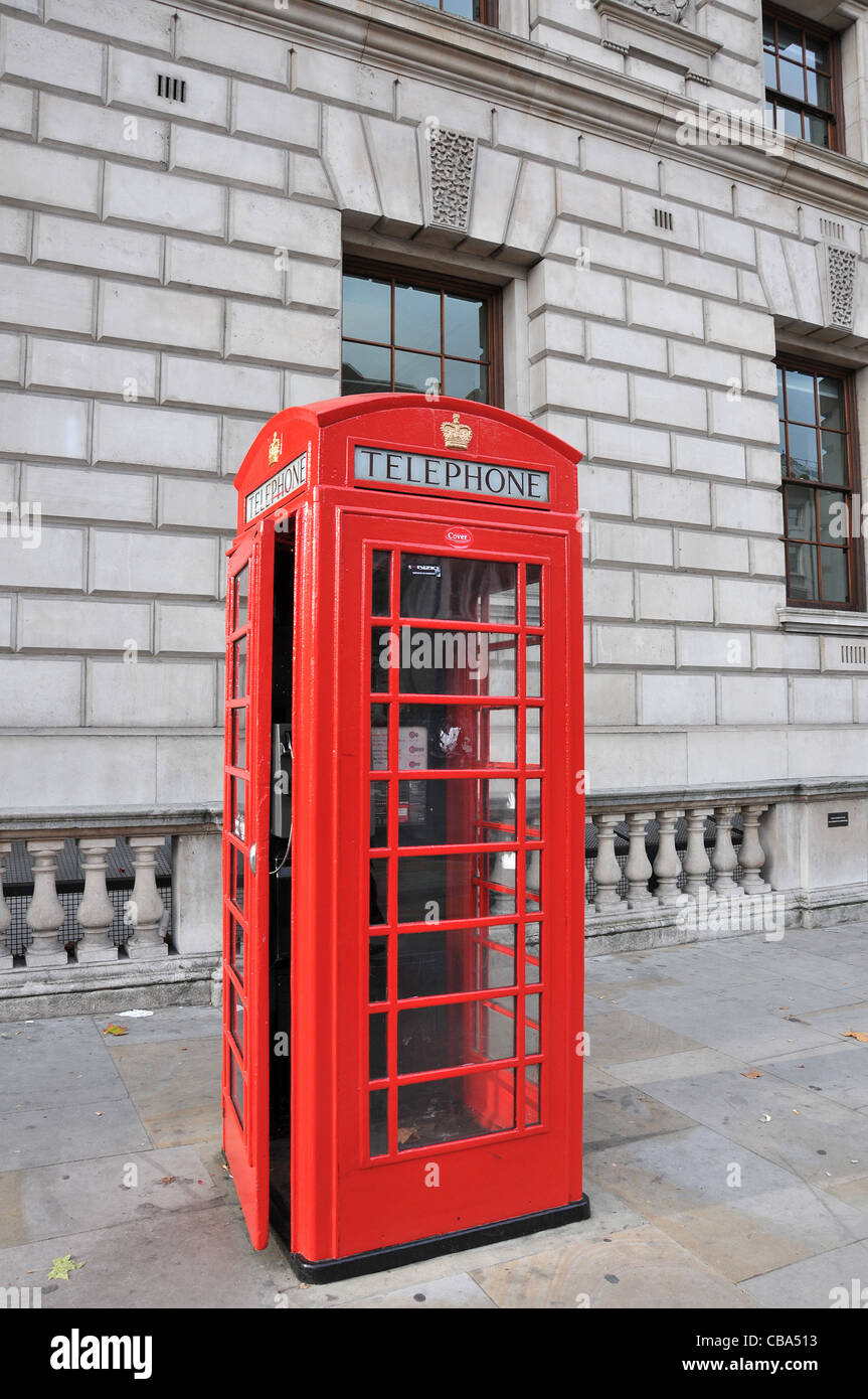 London street red phone box Stock Photo - Alamy