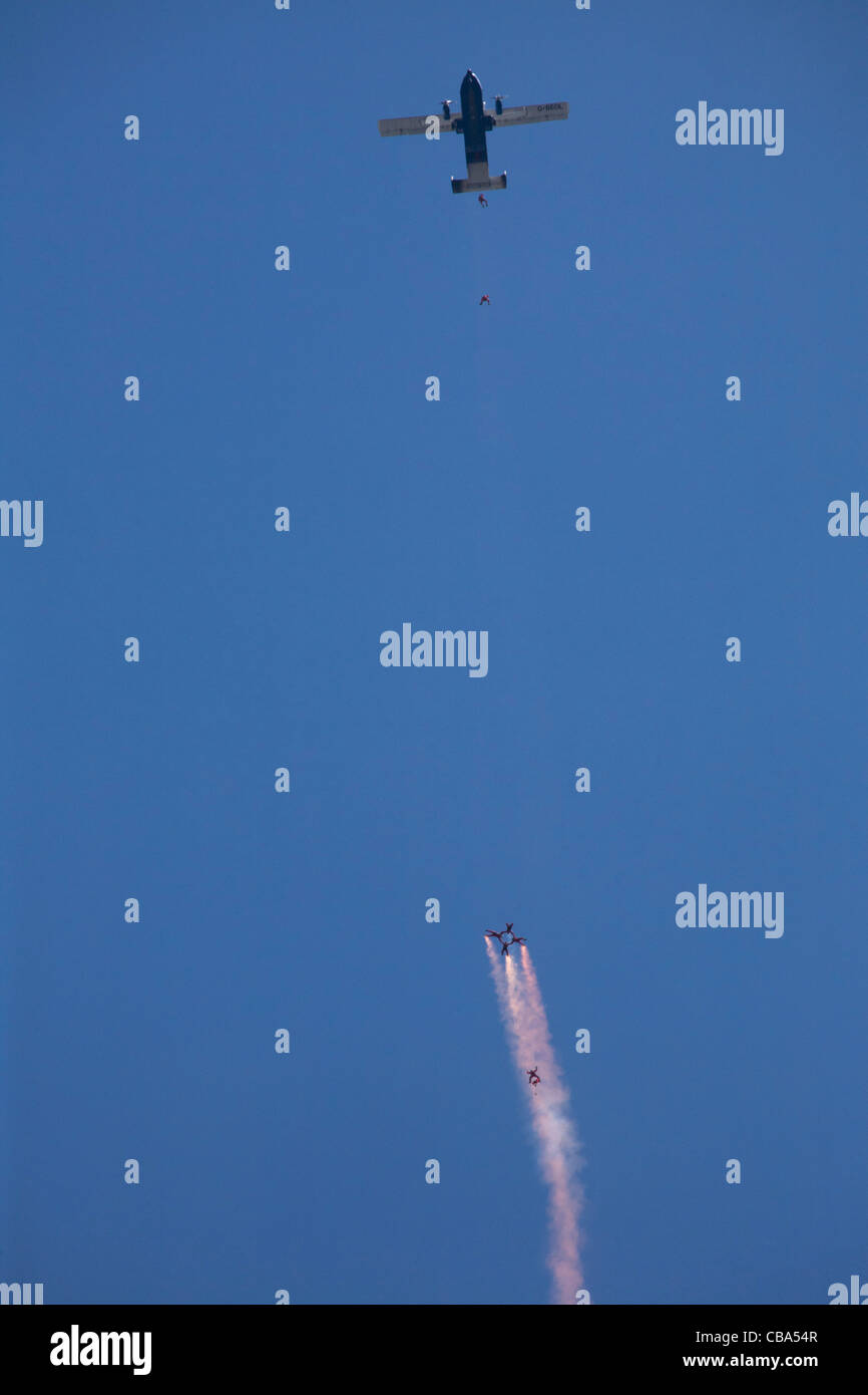 Red Devils Free Fall Parachute Team Farnborough International Airshow ...