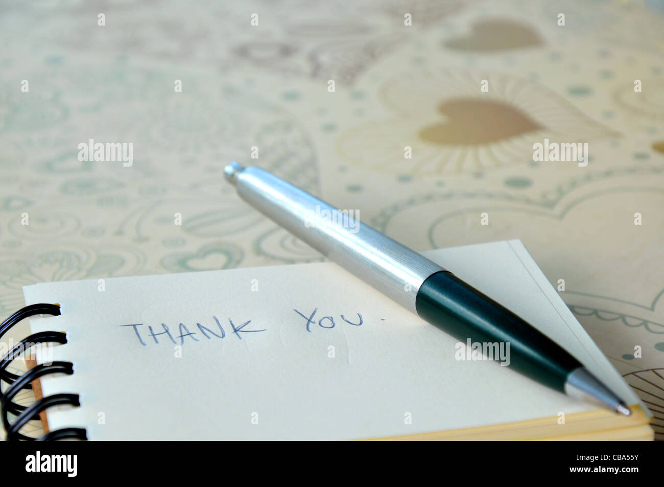 Thank you letter ink pen hi-res stock photography and images - Alamy