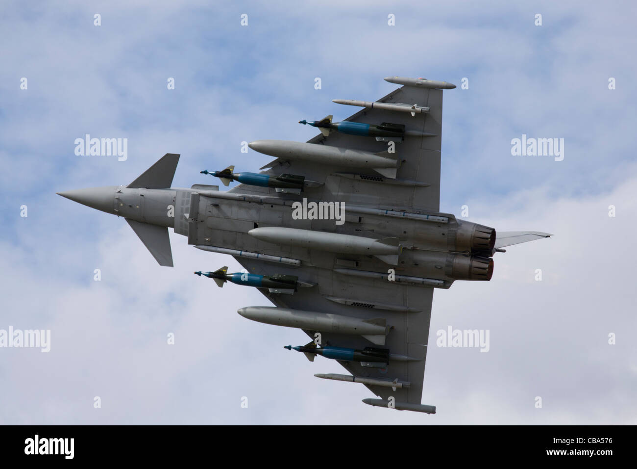 BAE Typhoon at Farnborough International Airshow, July 2010 Stock Photo ...