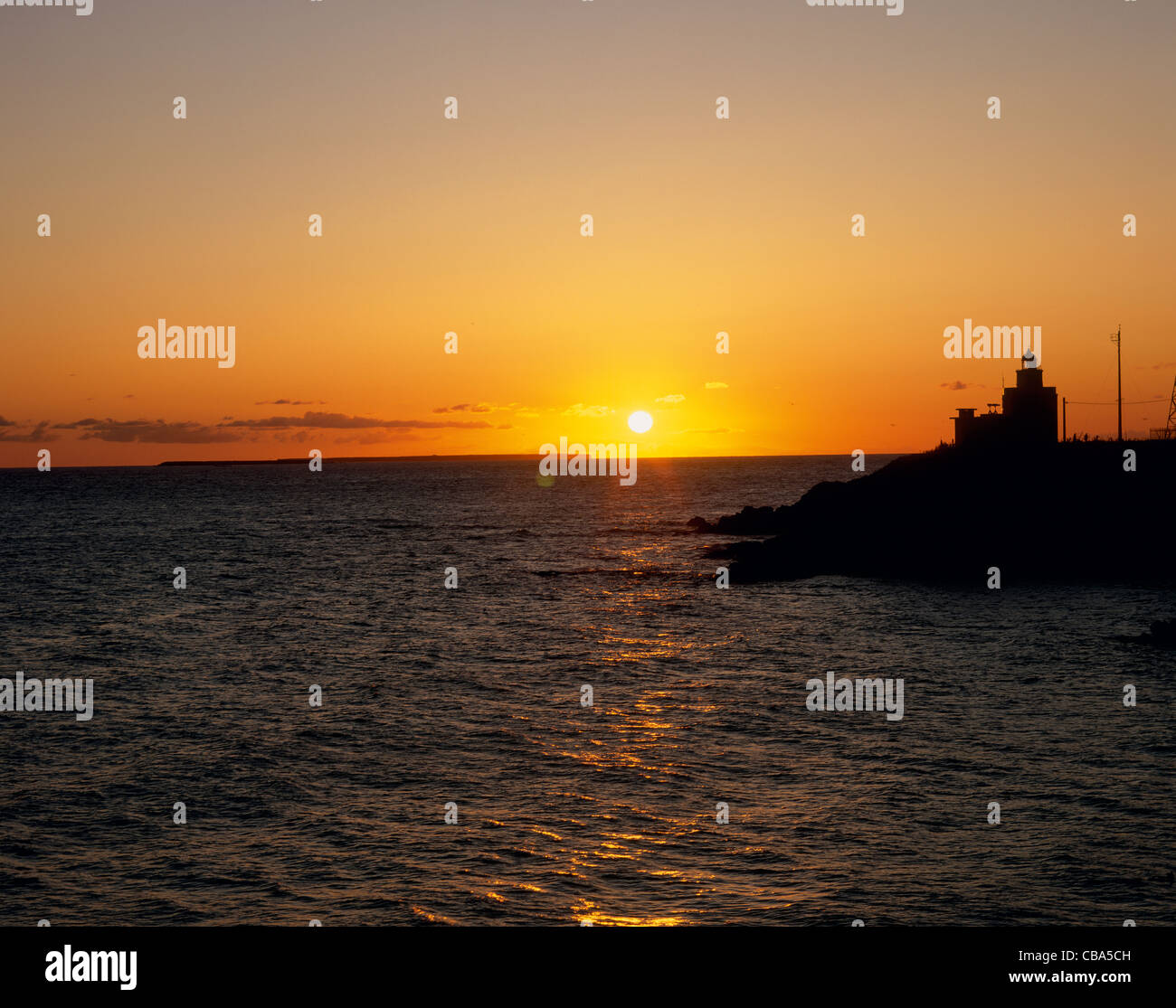 Morning Sun at Cape Nosappu, Nemuro, Hokkaido, Japan Stock Photo - Alamy