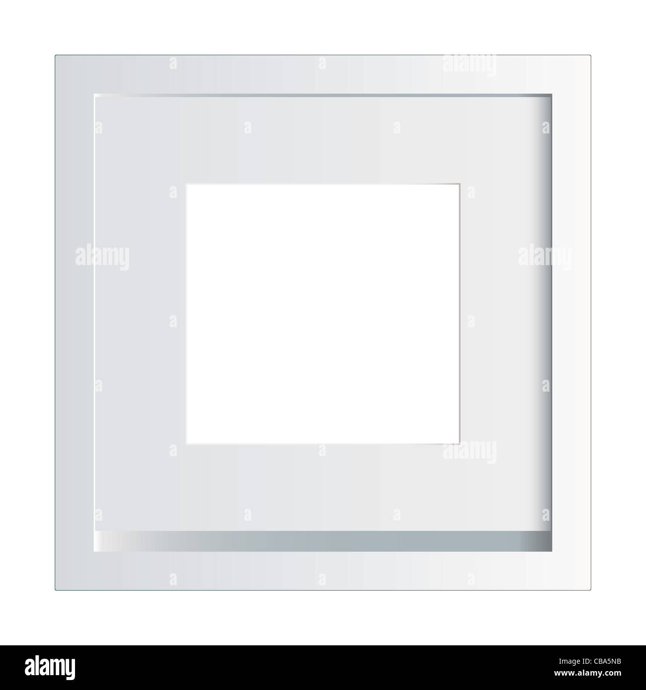 White picture or photo frame made of painted wood Stock Photo - Alamy