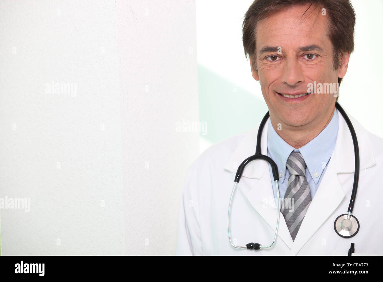 Closeup of a hospital doctor with stethoscope Stock Photo - Alamy
