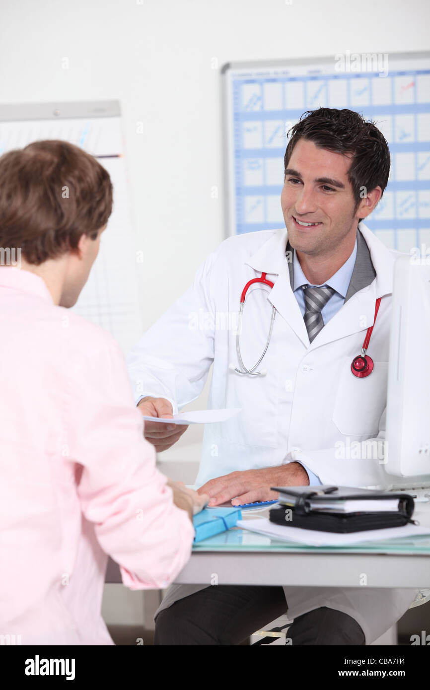 Back view patient gp hi-res stock photography and images - Alamy