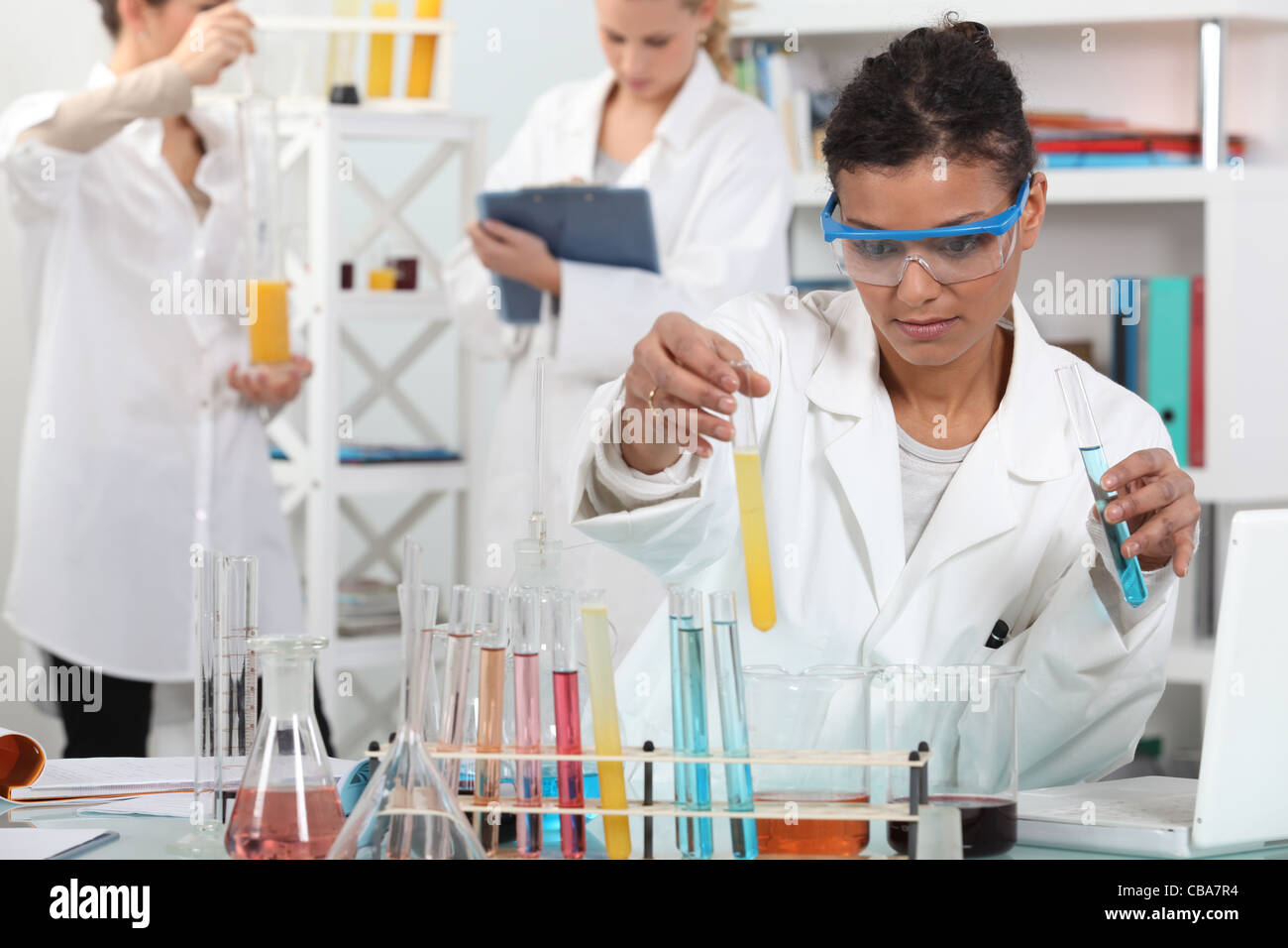 Medical worker making tests hi-res stock photography and images - Alamy