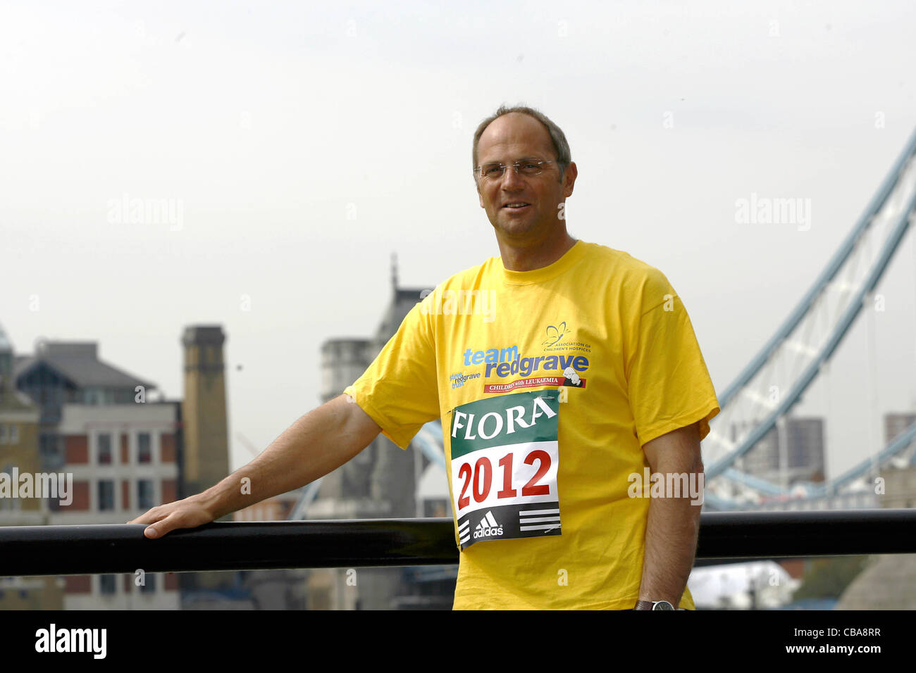 2012 Steve Redgrave poses for a photoshoot before the london marathon ...