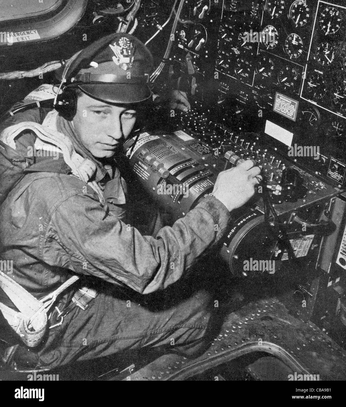 A WW11 USAAF air force aircrew of the 1941-45 war Stock Photo - Alamy