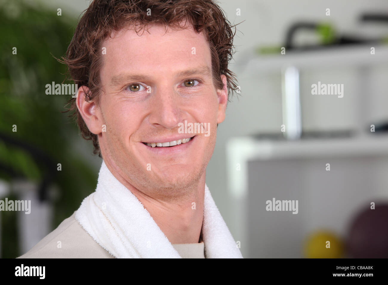 Man sweating after a workout Stock Photo - Alamy