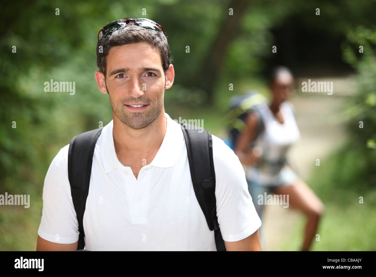 couple of ramblers outdoors Stock Photo - Alamy