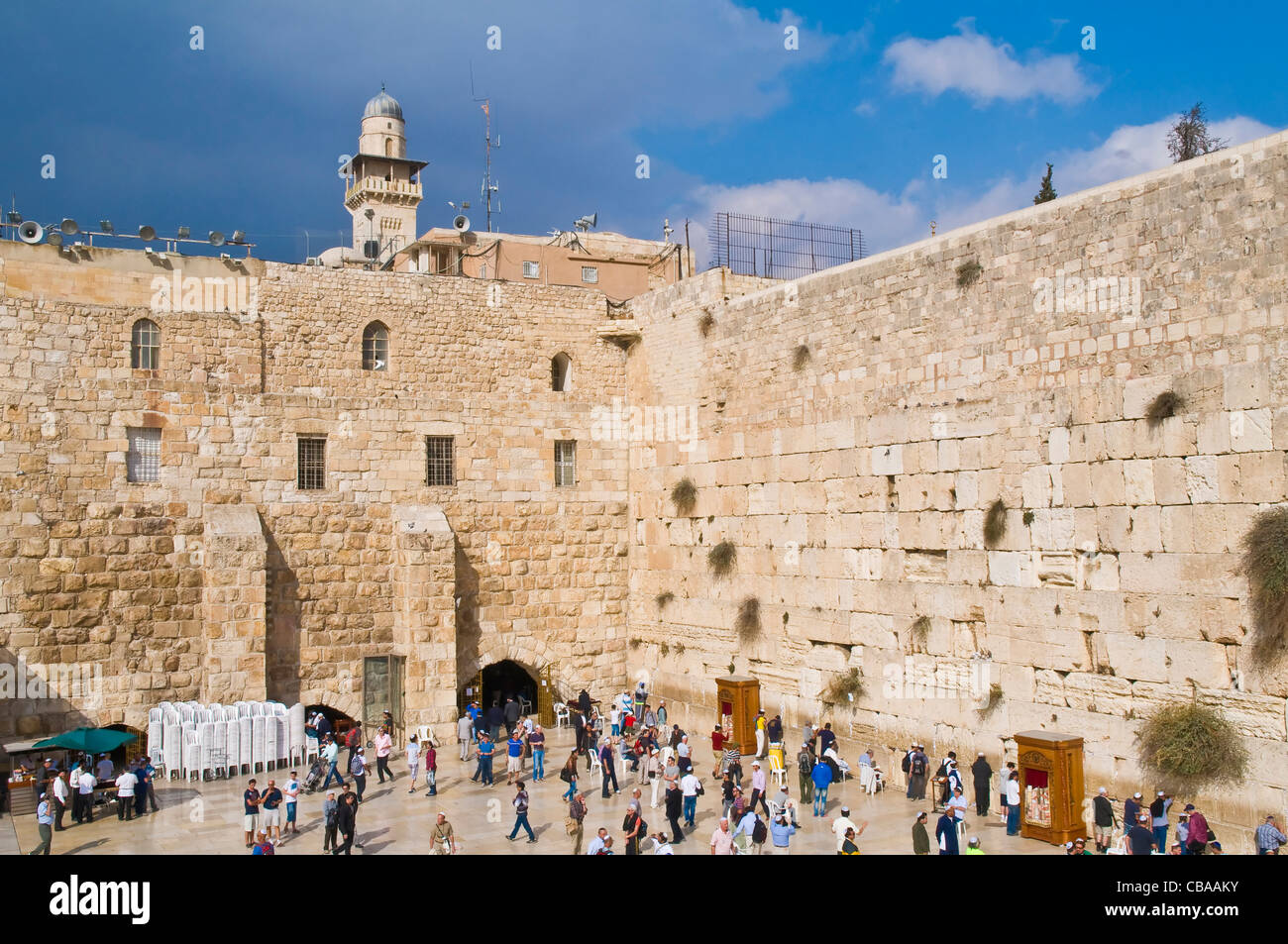 The Western wall an Important Jewish religious site located in the Old ...