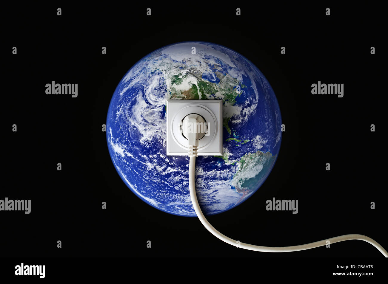 Earth Connected to a Power Cable Stock Photo - Alamy