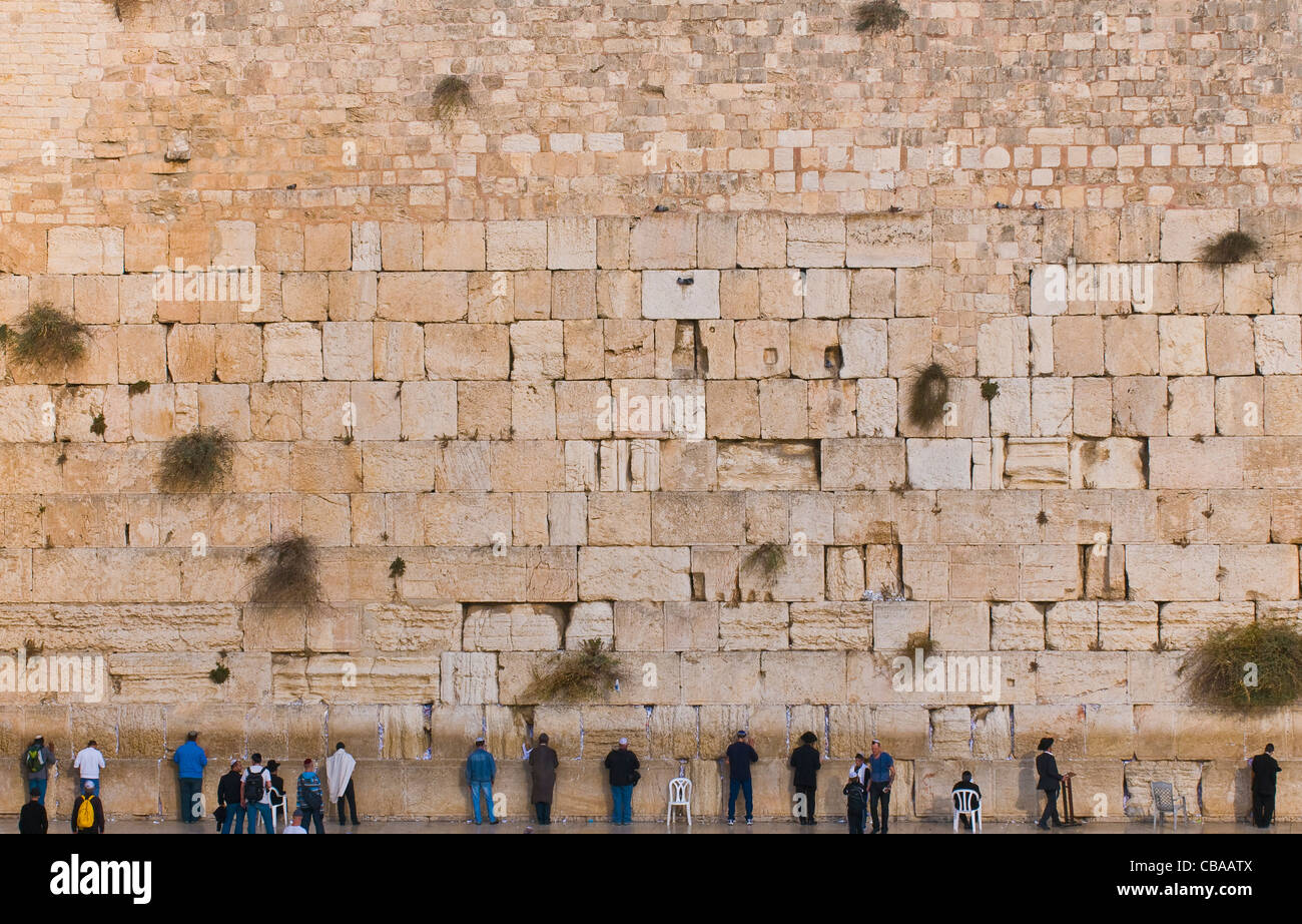 The Western wall an Important Jewish religious site located in the Old ...