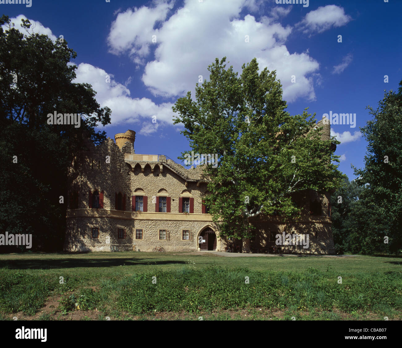 John's Castle, Januv hrad, ruin, Lednice-Valtice Area, Lednice Stock ...