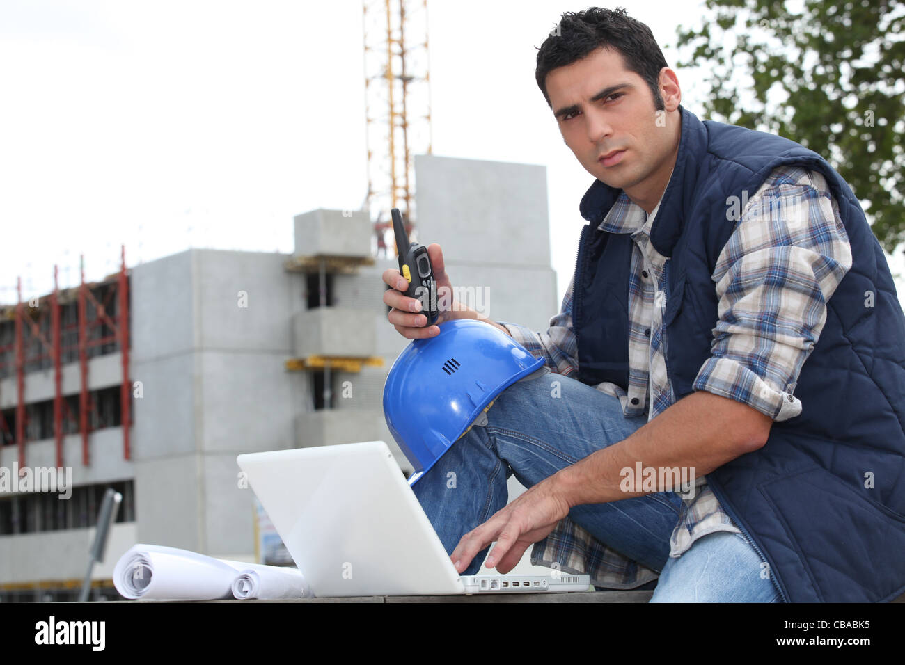 Portrait of a construction foreman Stock Photo - Alamy