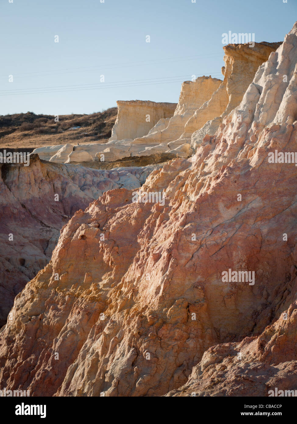 Paint Mines Interpretive Park near of the town of Calhan, Colorado ...