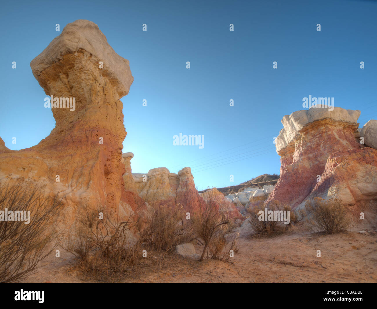 Paint Mines Interpretive Park near of the town of Calhan, Colorado ...