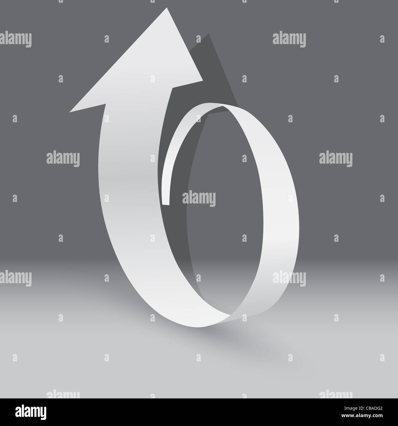 Origami arrow paper, vector illustration Stock Photo - Alamy