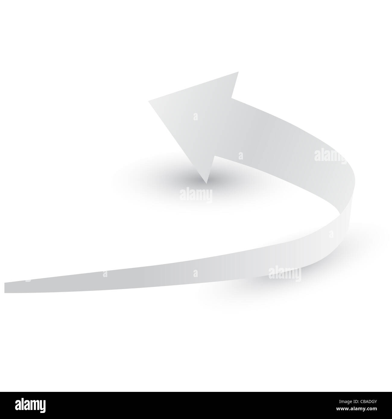 Origami arrow paper, vector illustration Stock Photo - Alamy