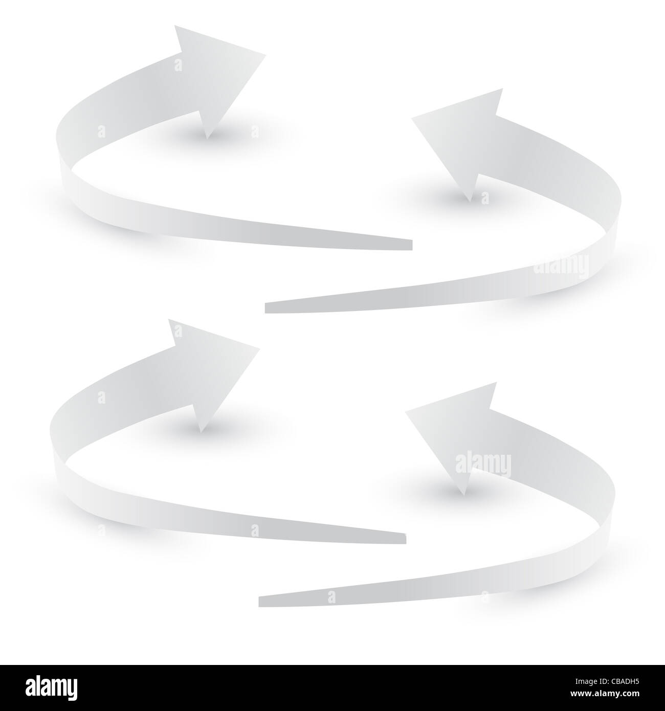 Origami arrow paper, vector illustration Stock Photo - Alamy