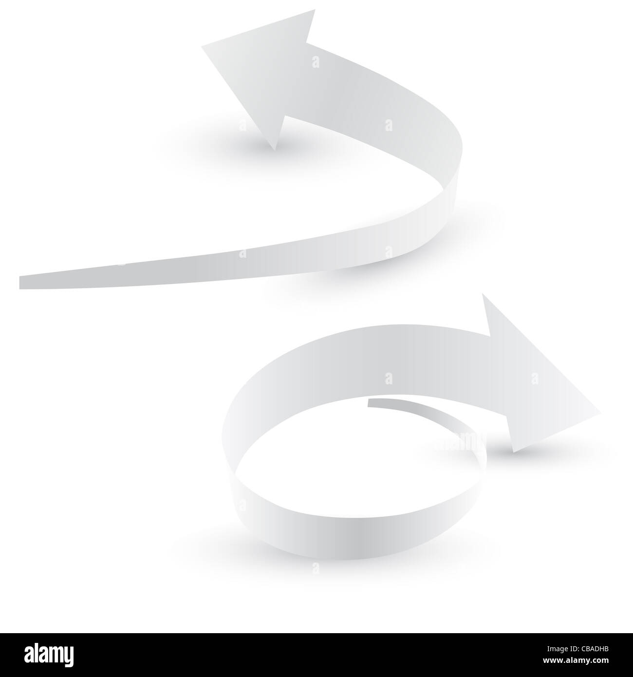 Origami arrow paper, vector illustration Stock Photo - Alamy