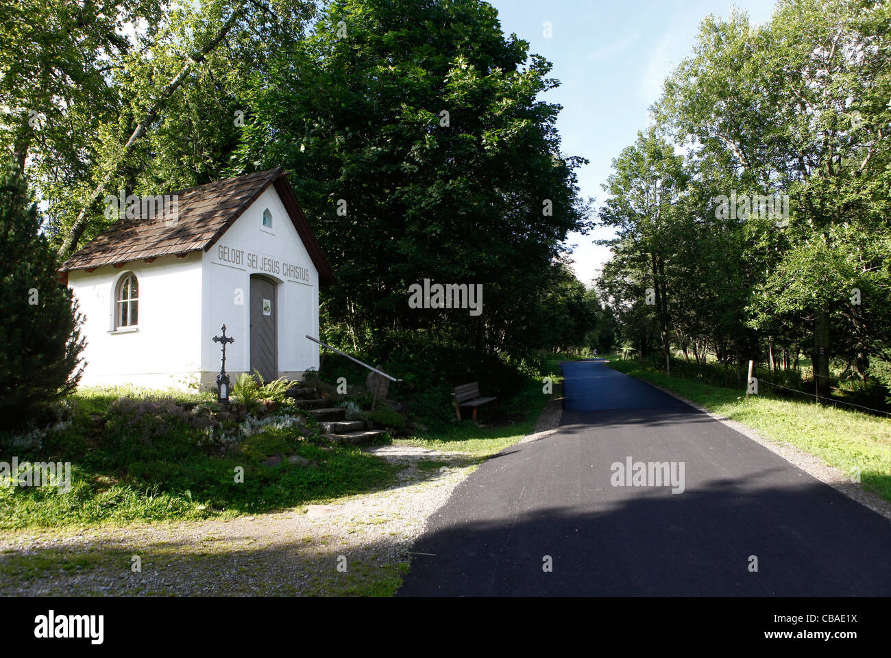 Chapel of Saint Michael in Bucina at central part of Bohemian Forest ...