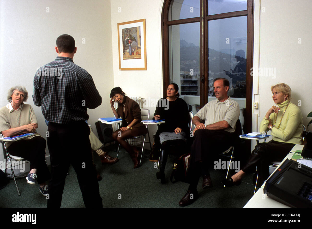 Learning french classroom hi-res stock photography and images - Alamy