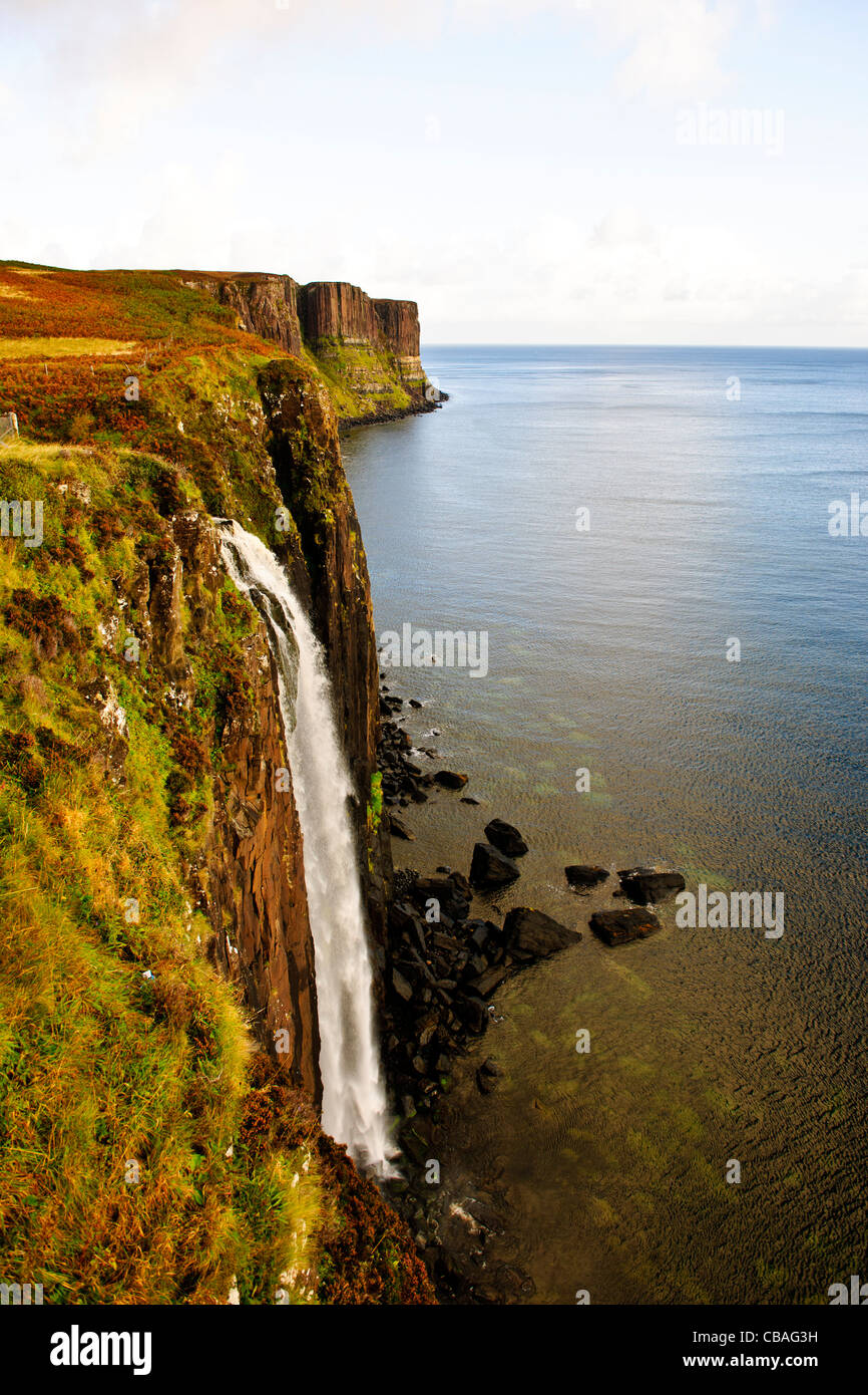 Kilt Rock Waterfall,Jurassic Coastline,Rock Stratas,Sound of Rona ...