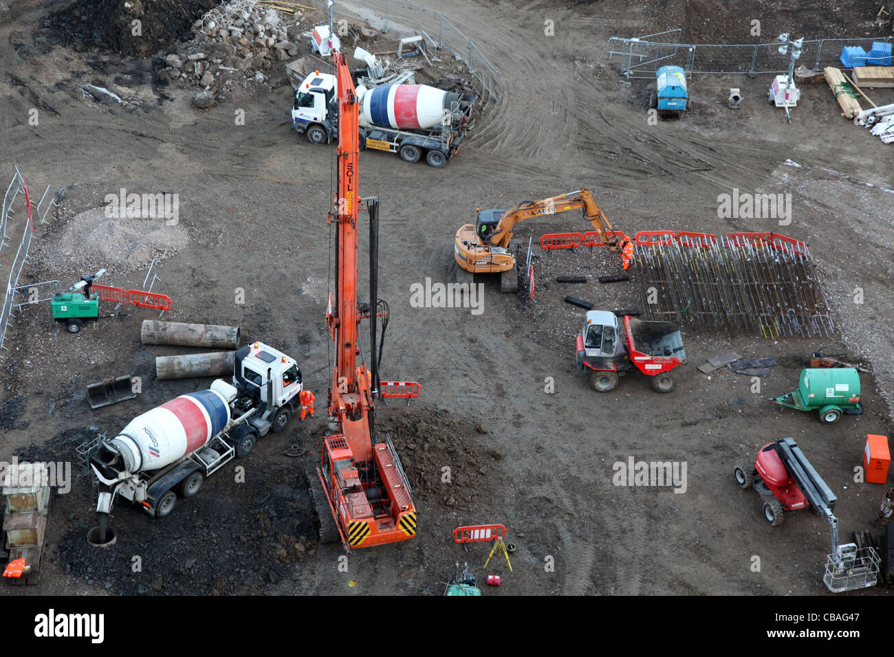 Birds eye view construction project hi-res stock photography and images ...