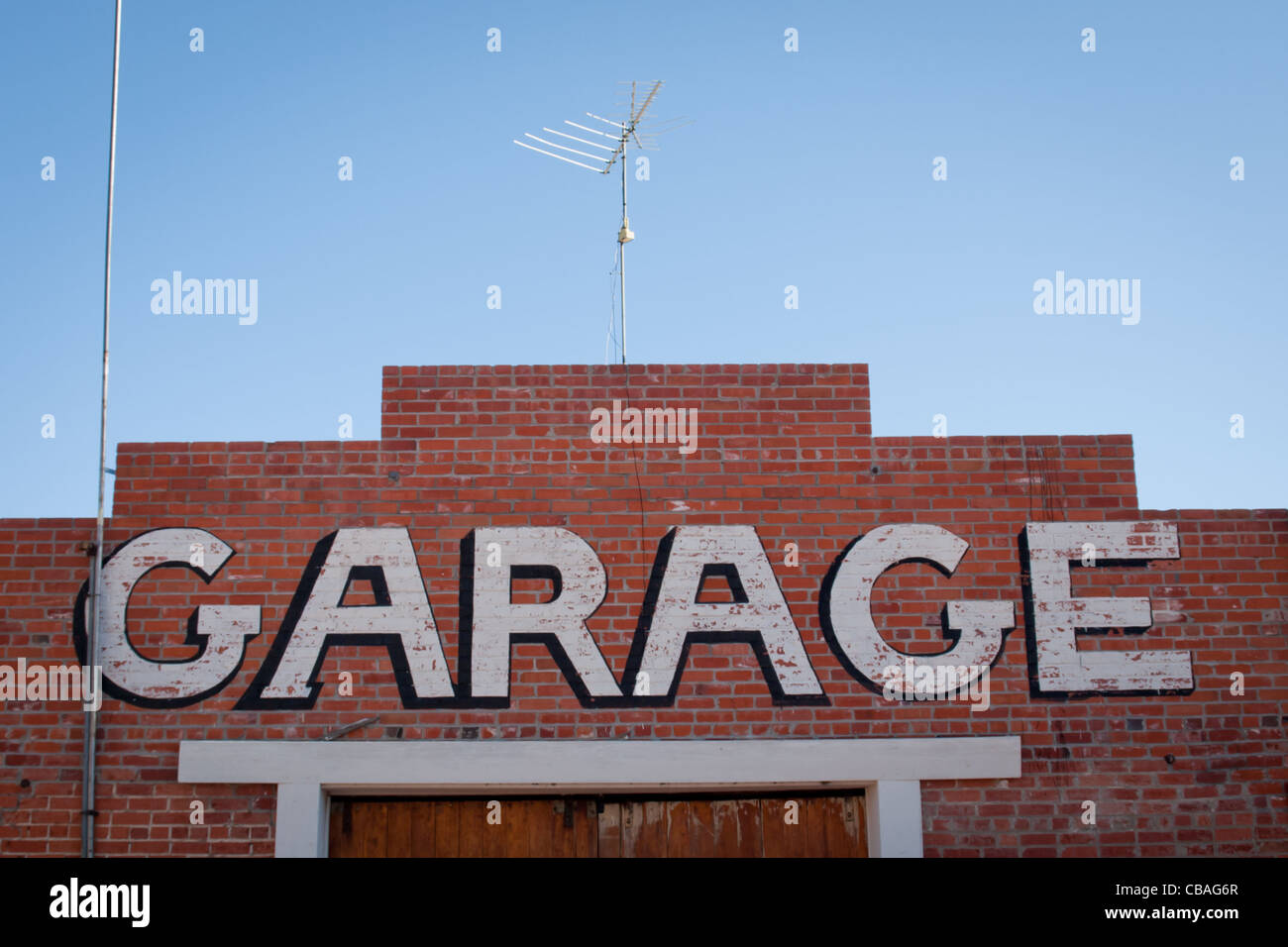 Old garage house in Ramah, Colorado Stock Photo - Alamy