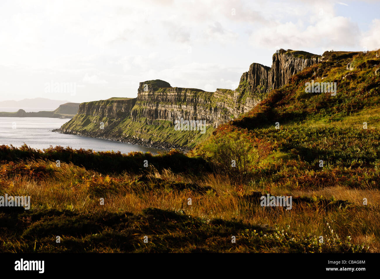 Kilt Rock Waterfall,Jurassic Coastline,Rock Stratas,Sound of Rona & Raasay, Trotternish,Isle of ...