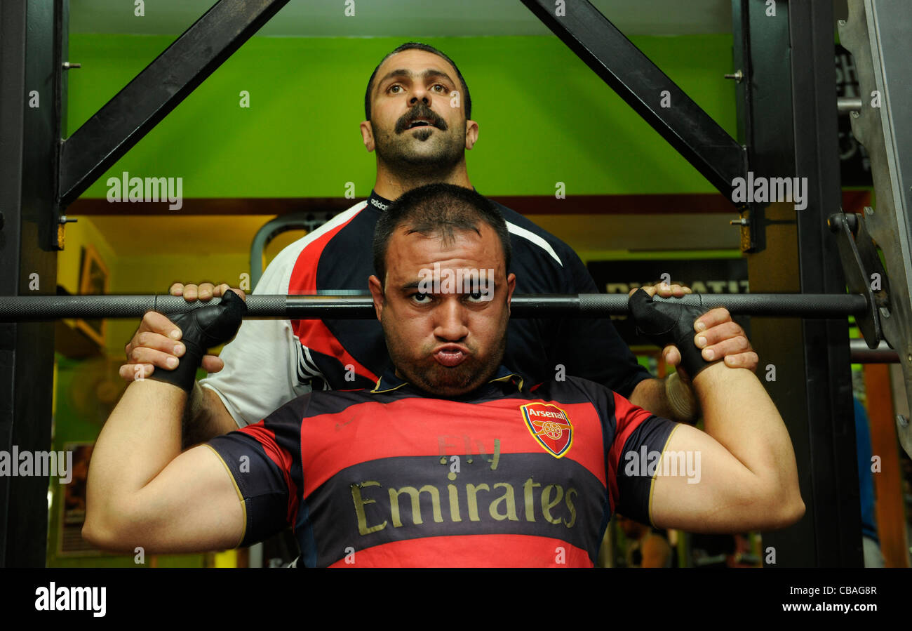 Baghdad, Iraq, Hammer Gym on Karrada was started to provide an outlet ...