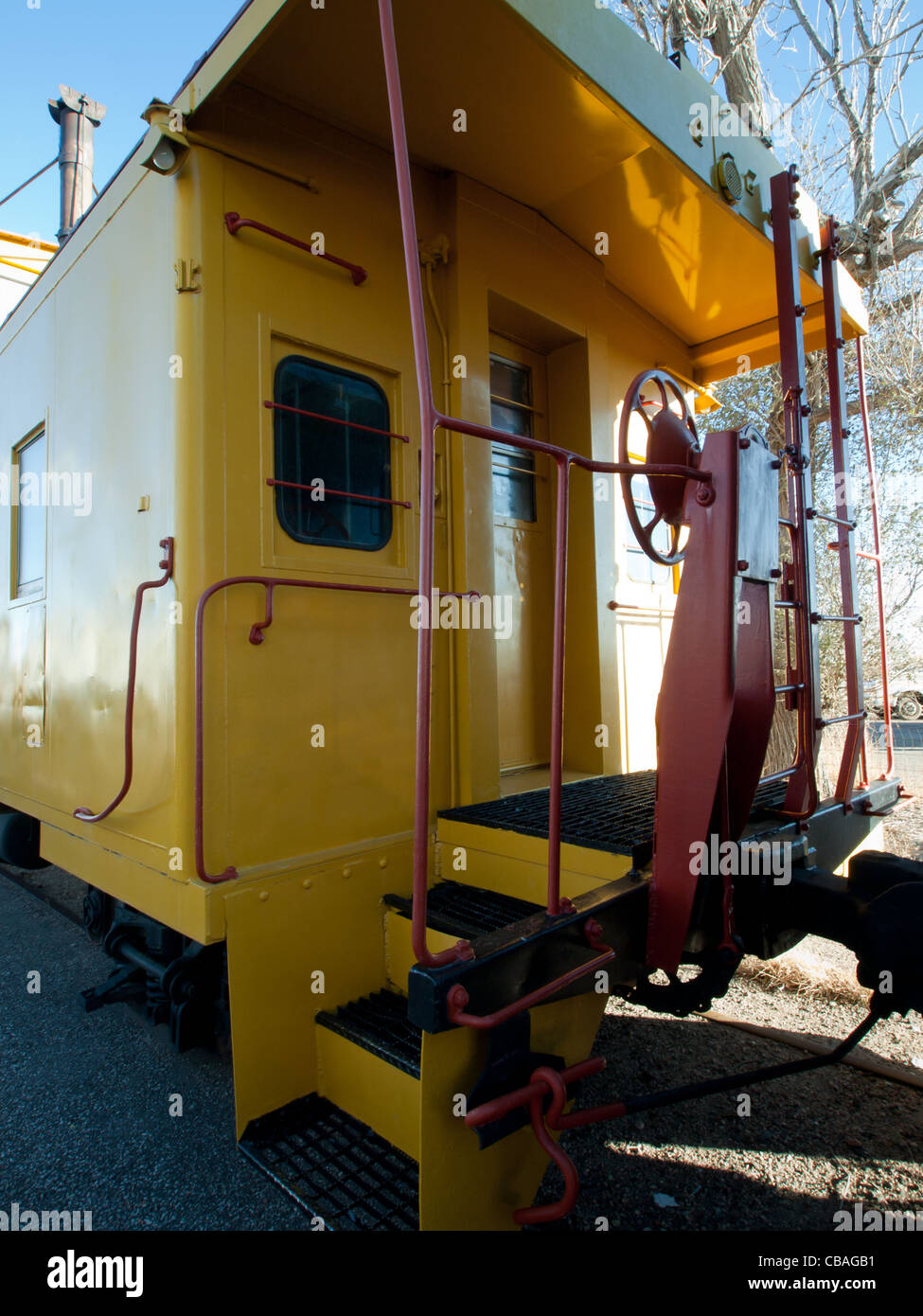 Old train on display at the Heritage Center in Limon, Colorado Stock ...