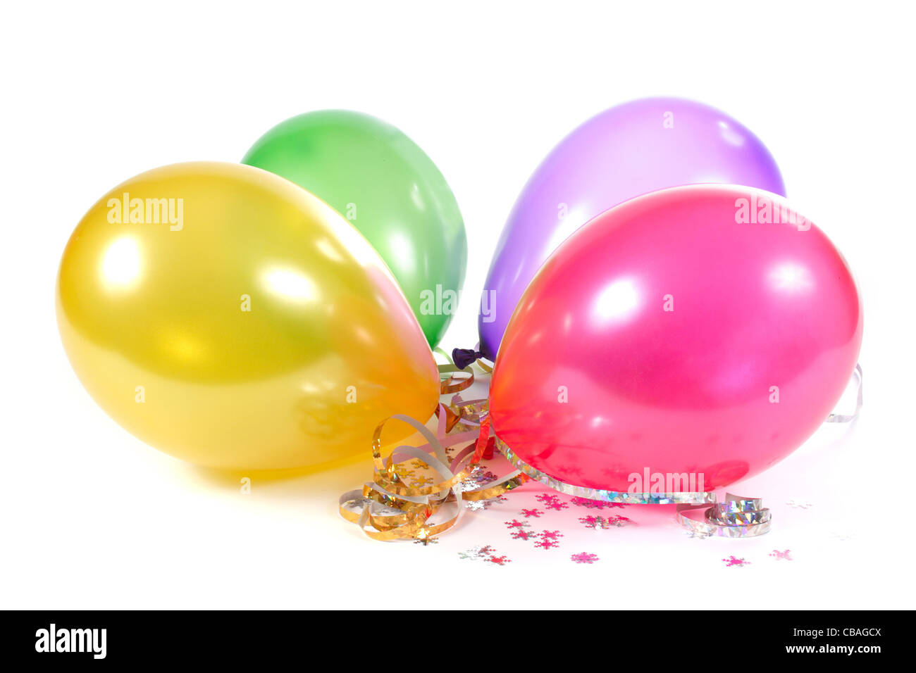 Background balloons party hat Cut Out Stock Images & Pictures - Alamy
