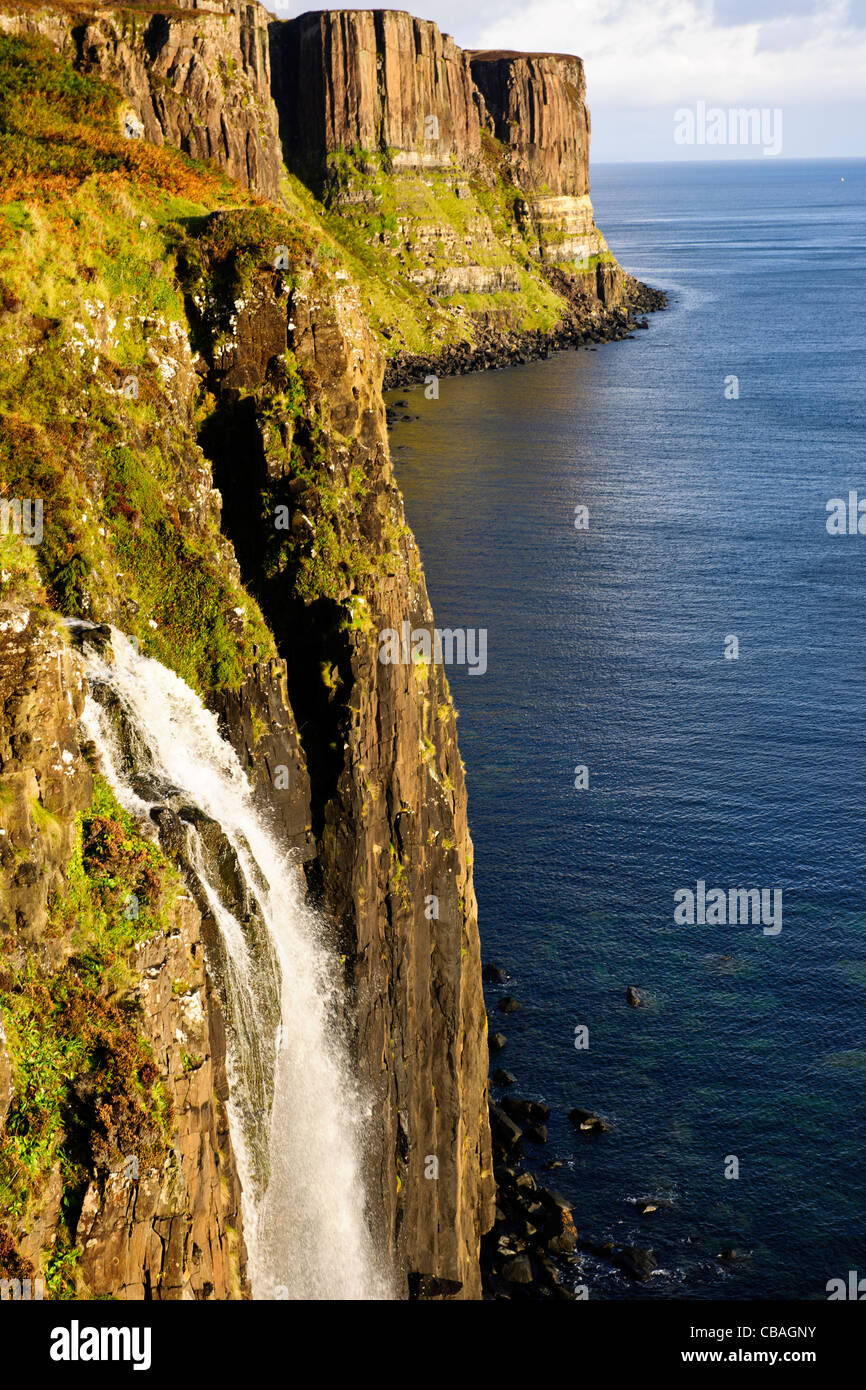 Kilt Rock Waterfall,Jurassic Coastline,Rock Stratas,Sound of Rona ...