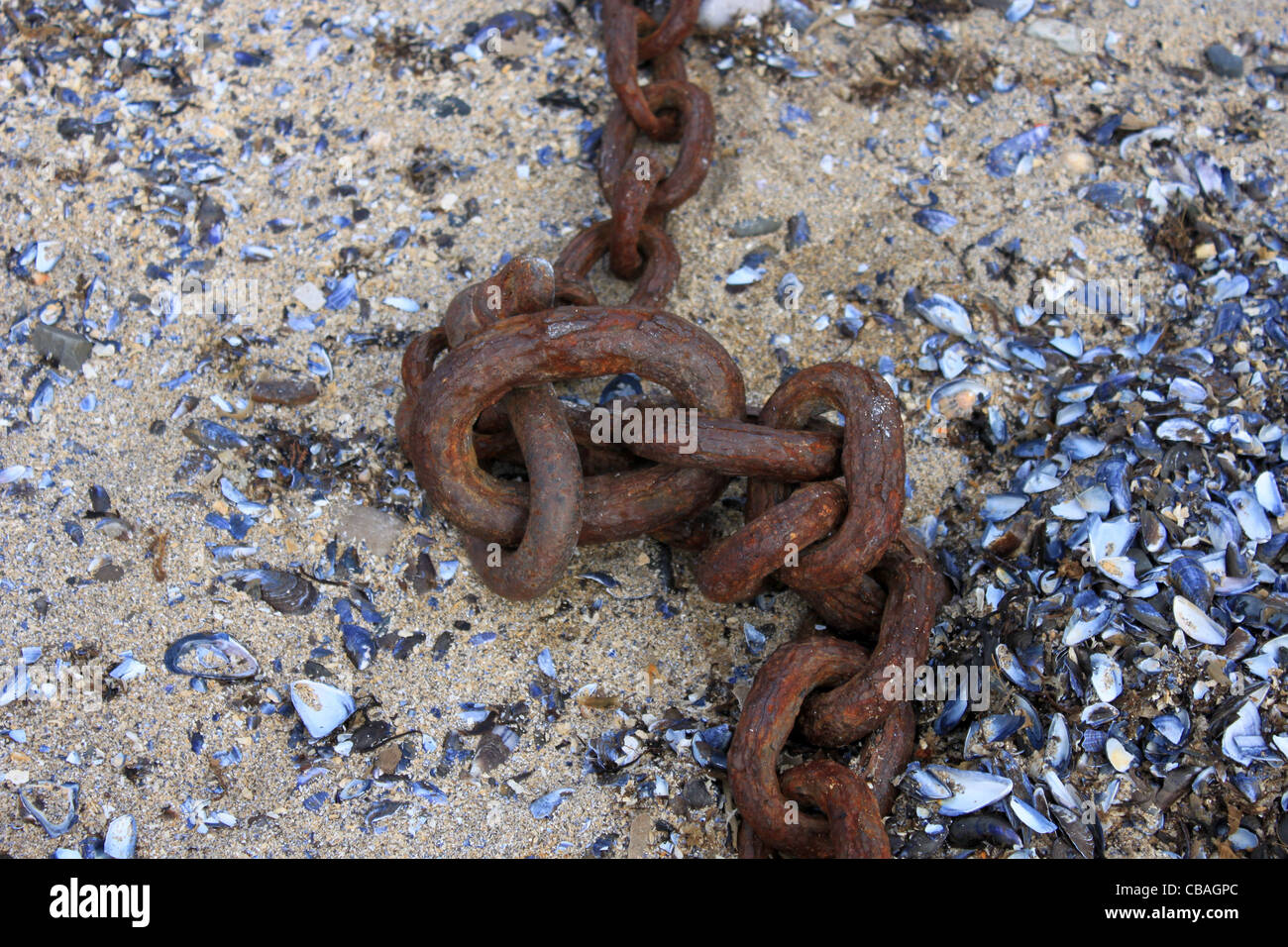 rusty Sea Chain Stock Photo - Alamy
