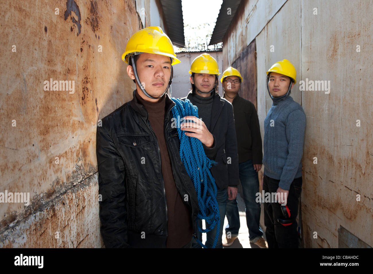 Migrant construction workers beijing hi-res stock photography and ...