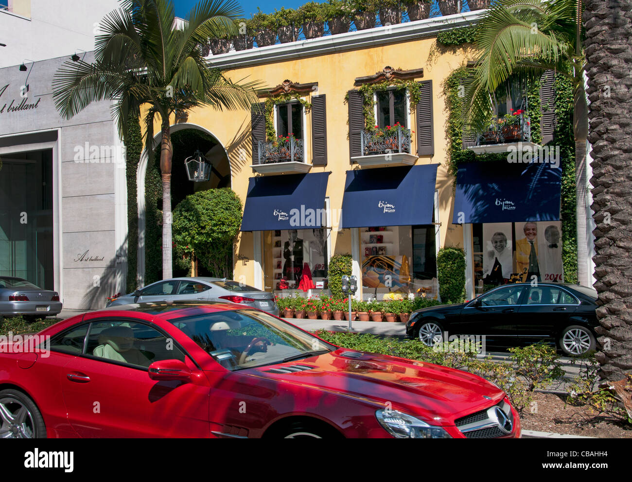 Rodeo Drive boutiques shops Beverly Hills Los Angeles California United ...