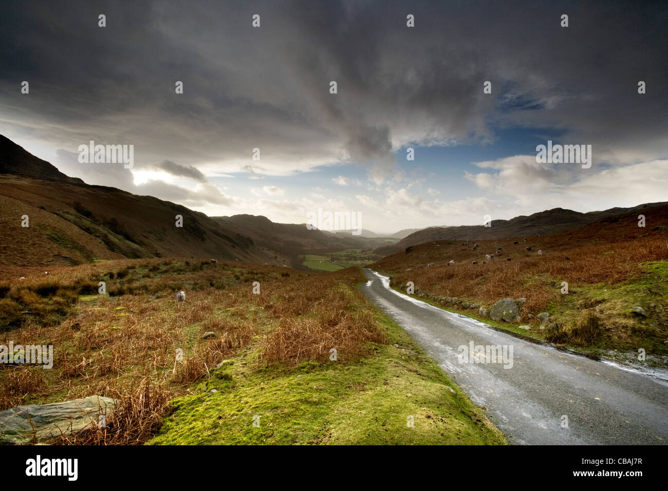 Hardknott pass, cumbria hi-res stock photography and images - Alamy