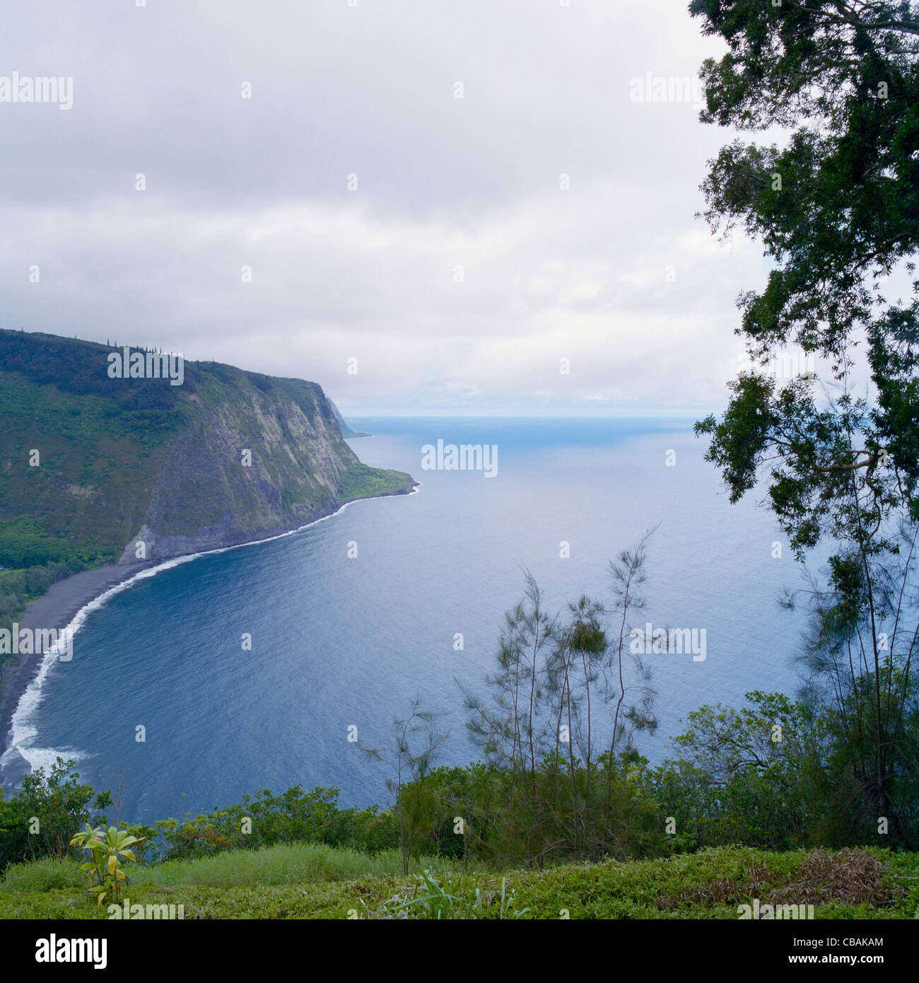 Waipi'o Bay Hamakua Coast Big Island Hawaii Stock Photo - Alamy
