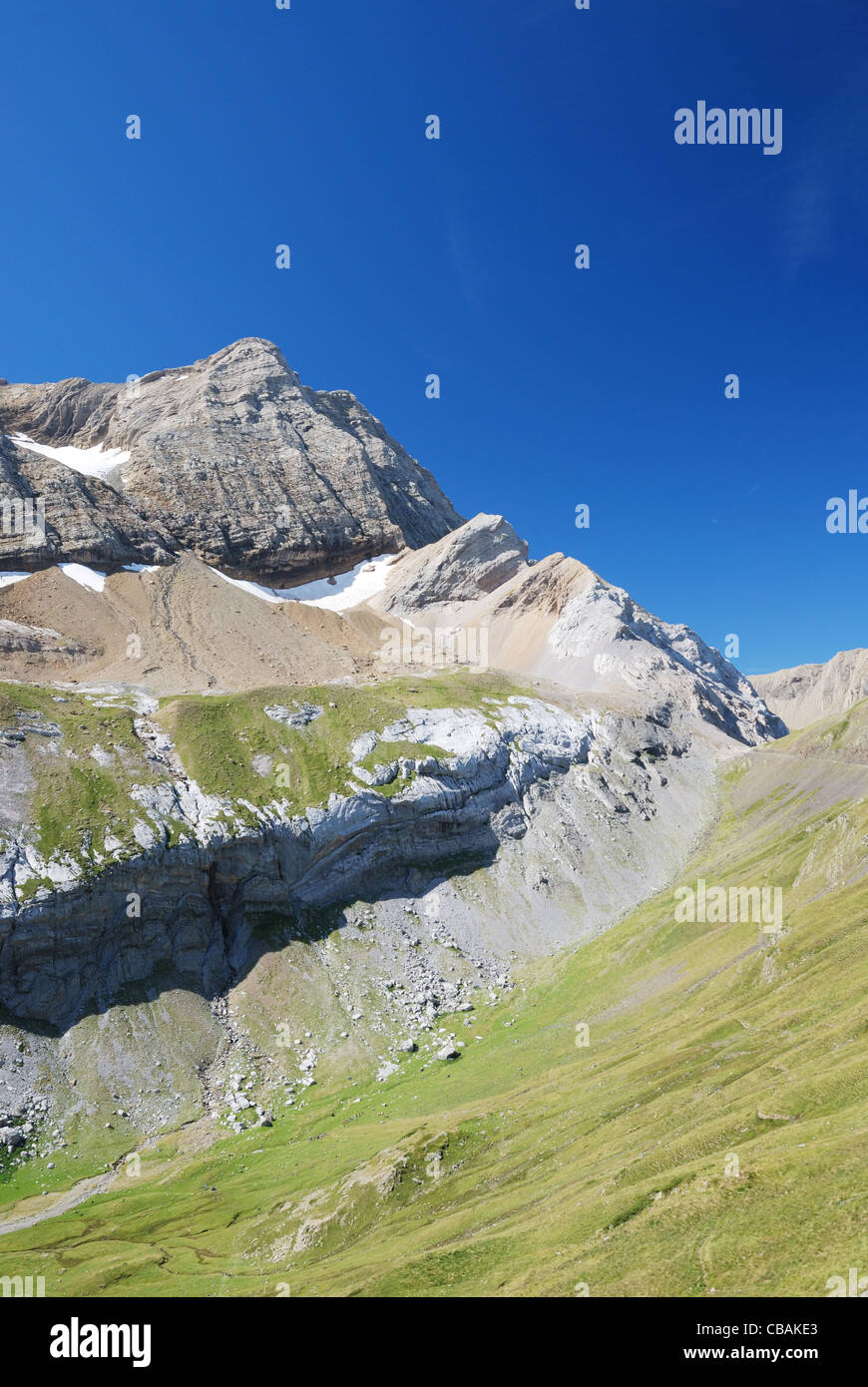 Popular mountain Taillon in summer Stock Photo - Alamy