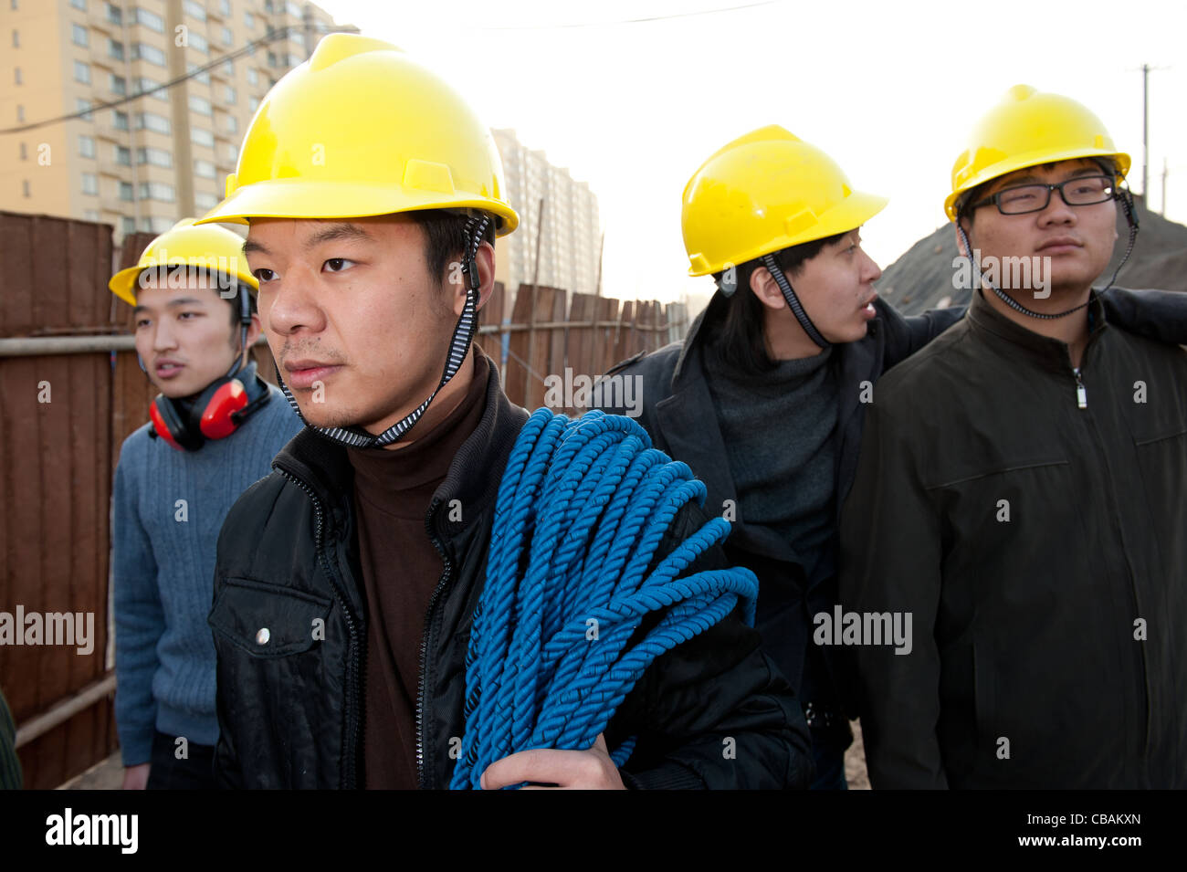 Engineer walking construction site hi-res stock photography and images ...